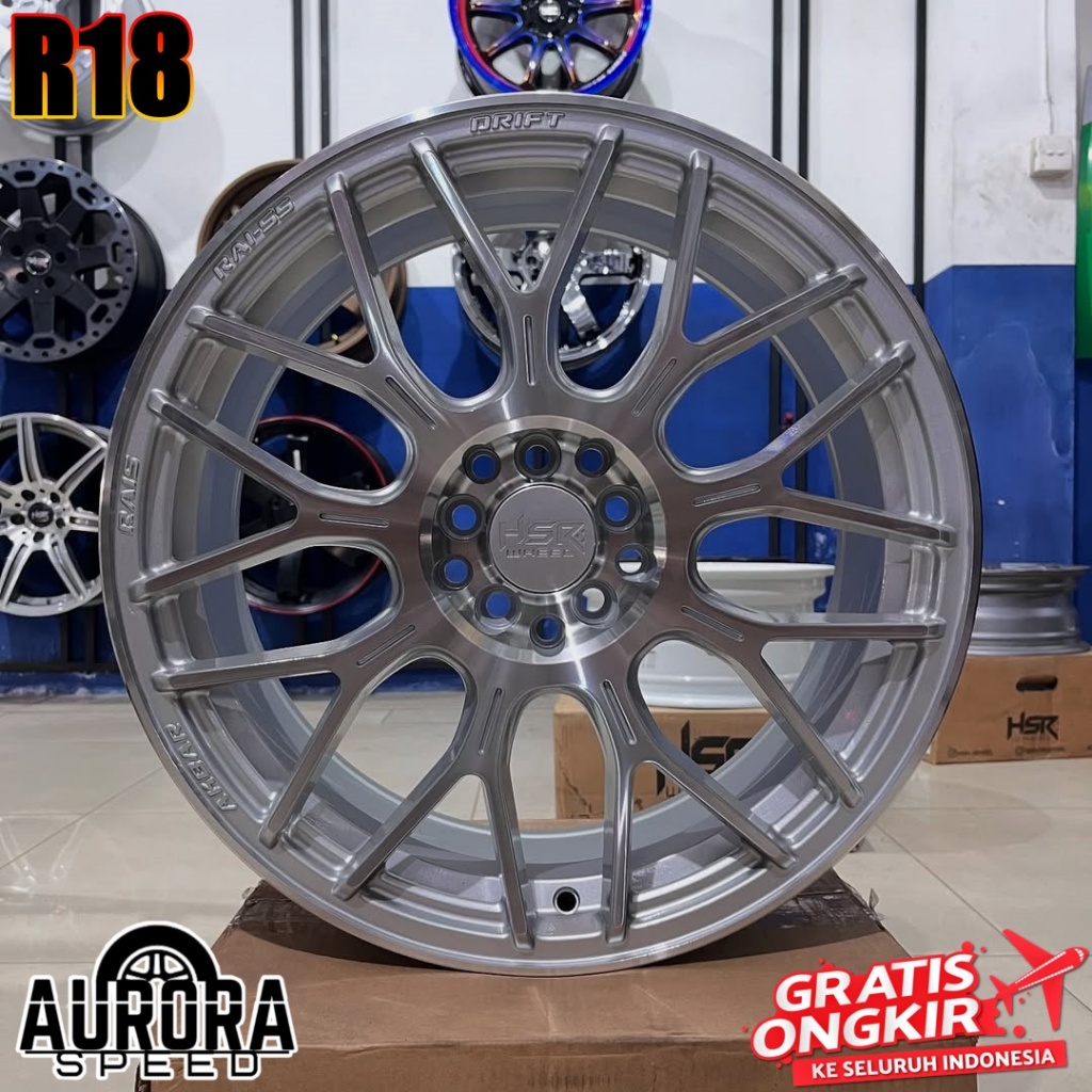 Jual Velg ring 18 model akar untuk mobil Veloz,Yaris Cross,Xpander,Rush,Terios Pelek HSR RAI-S5 ...