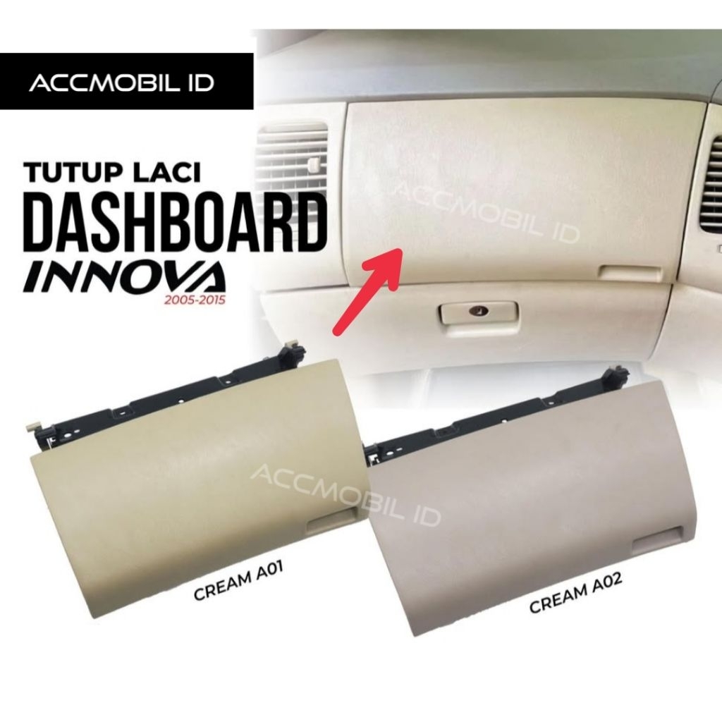 Jual Tutup laci dashboard atas kijang innova lama grand new innova 2005 ...