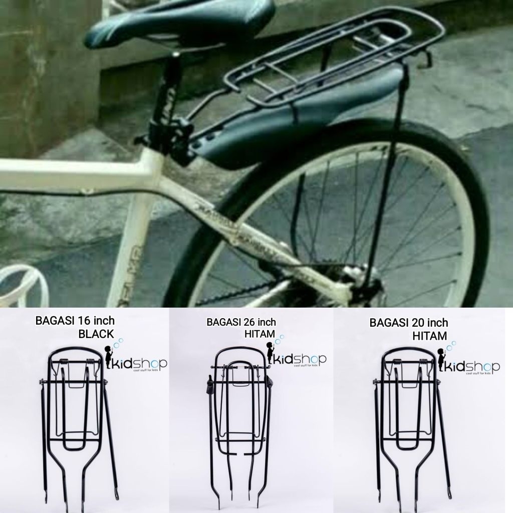 Jual [KID] Dudukan Rak Belakang Boncengan Besi Bagasi Sepeda 16 inch 20 ...