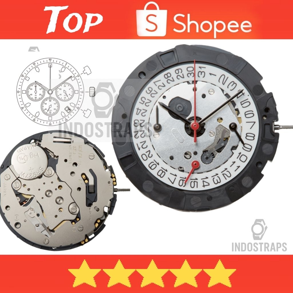 Jual mesin jam tangan ac original Miyota os20 movement MIYOTA os-20 | Shopee Indonesia