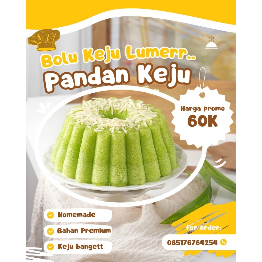 Jual Bolu Keju Lumer Pandan Keju | Shopee Indonesia
