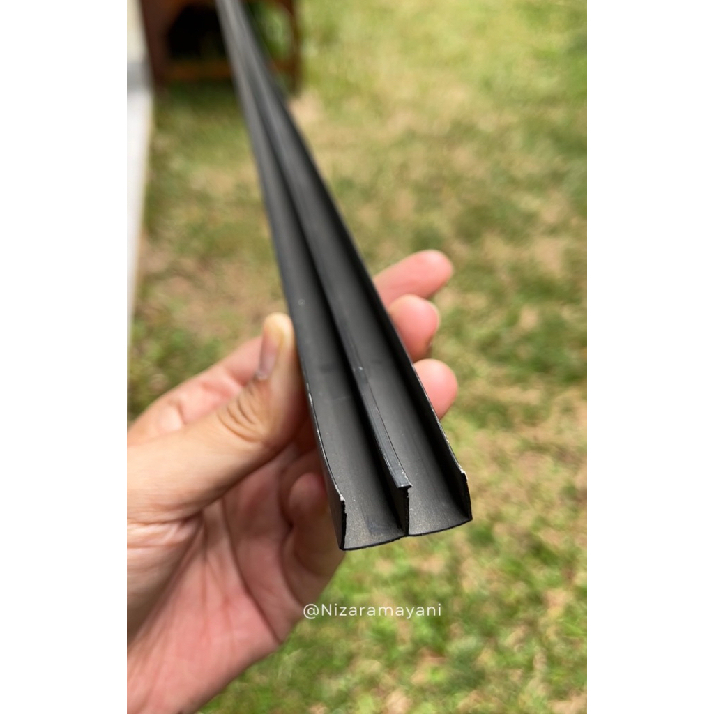 Jual REL ALUMUNIUM UKURAN 250 & 270 CM WARNA HITAM KHUSUS FREE PACKING ...
