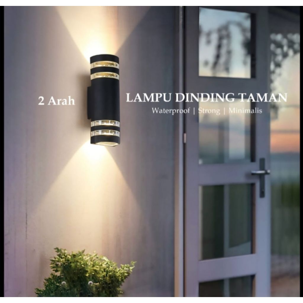 Jual LAMPU DINDING SETENGAH BULAT MINIMALIS 2 ARAH BODY HITAM - EMICO ...