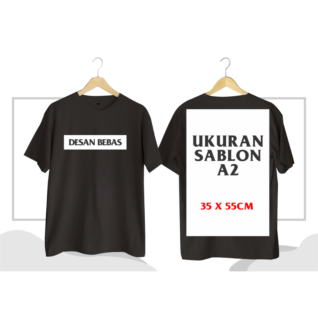 Jual SABLON SATUAN A2 (FULL PUNGGUNG) KAOS, TS HOODIE & HOODIE | Shopee Indonesia