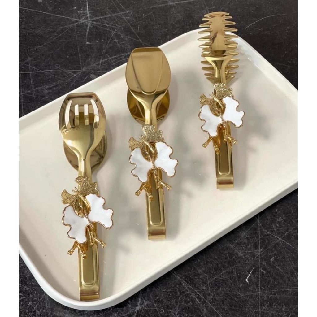 Jual Penjepit Makan Gold Capit Makanan Turki Pencapit Kupu Turki Set ...
