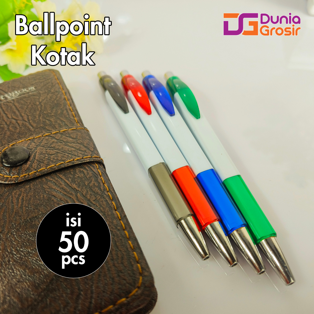 Jual [ISI 50]Ballpoint Square Bolpen Kotak Murah Souvenir Pernikahan ...