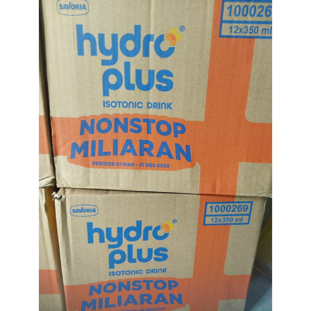 Jual HYDROPLUS (SEGEL) ISOTONIC DRINK NONSTOP MILIARAN 1 KARTON 12 X ...