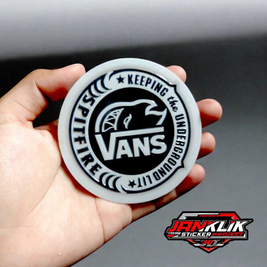 Jual Sticker Embos Logo Vans x Spitfire 3D | Sticker Keren dan ...