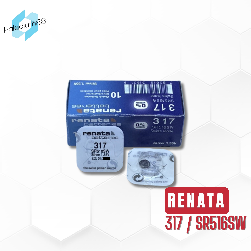 Jual Renata SR516SW / 317 Baterai Jam Tangan Original Best Quality | Shopee Indonesia