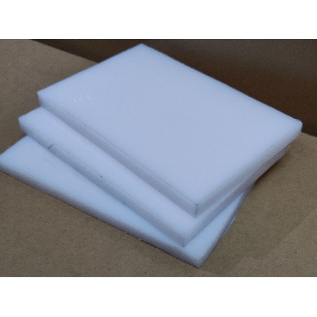 Jual plat hdpe putih / nylon uk. 10mm x 150mm x 100mm | Shopee Indonesia