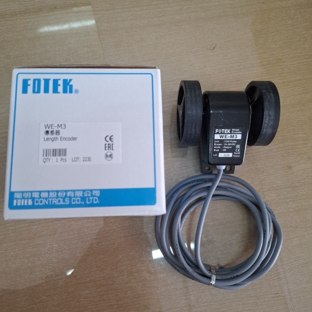 Jual FOTEK Wheel Encoder WE-M3 10-30VDC 1CM PULSE | Shopee Indonesia