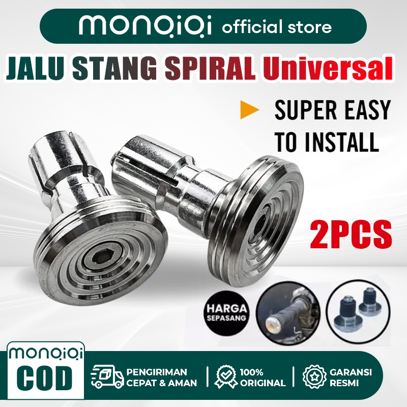 Jual JALU STANG SPIRAL PROBOLT TINANIUM MOTOR FULL STAINLESS STEEL ...