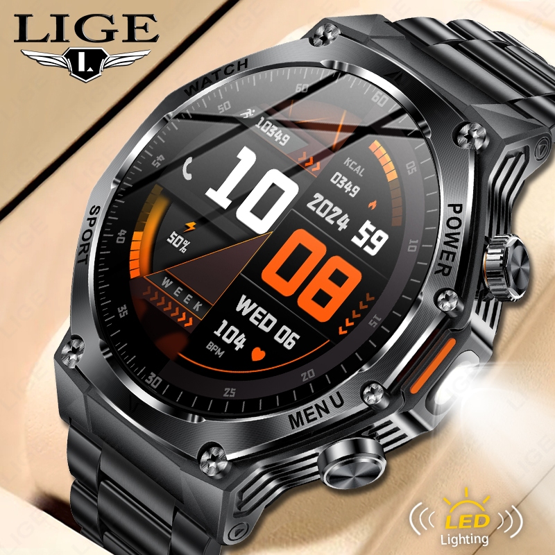 Jual LIGE Jam tangan pintar Panggilan Bluetooth Layar sentuh penuh 1,8 ...