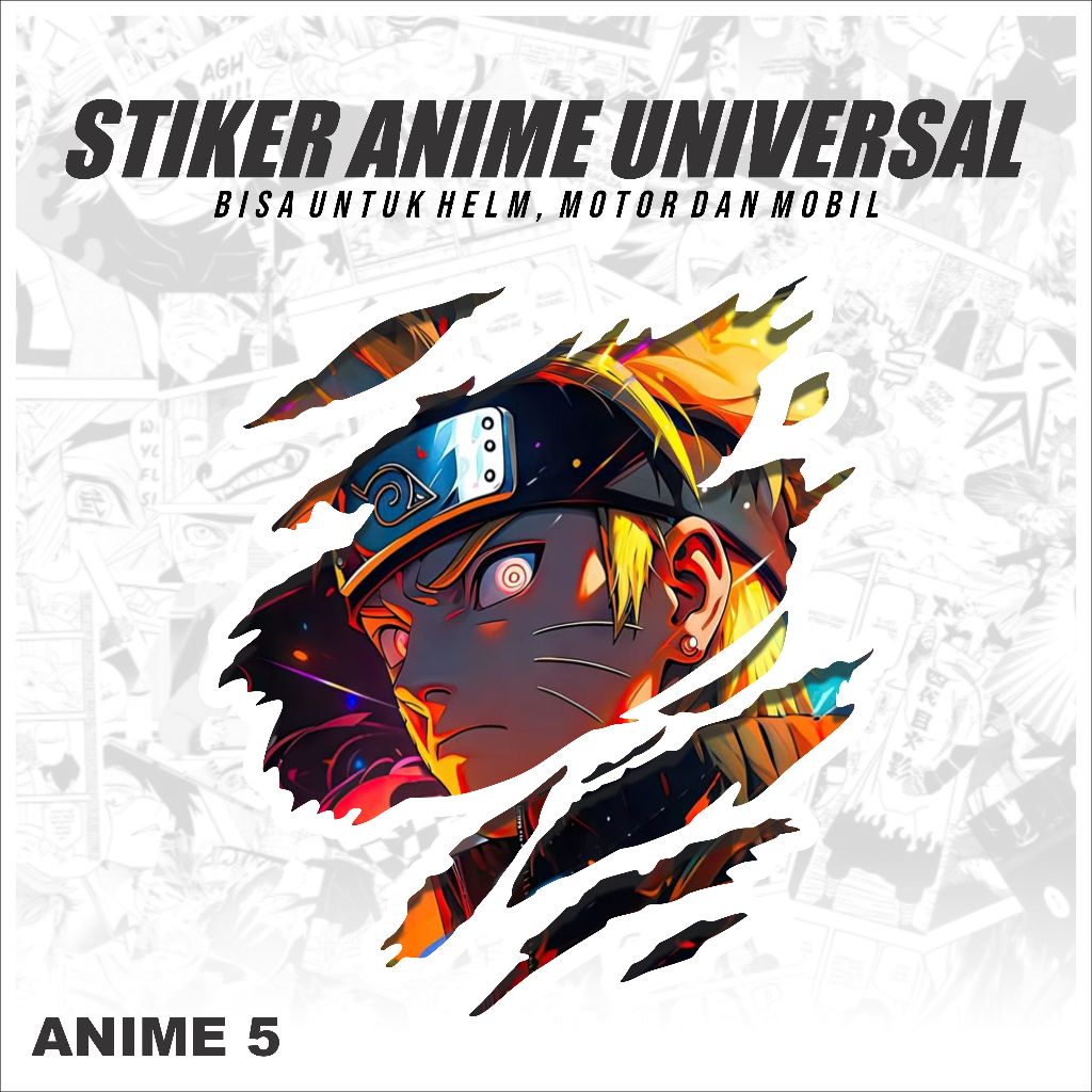 Jual STICKER ANIME UNIVERSAL-STICKER KARAKTER ANIME NARUTO-STICKER ...