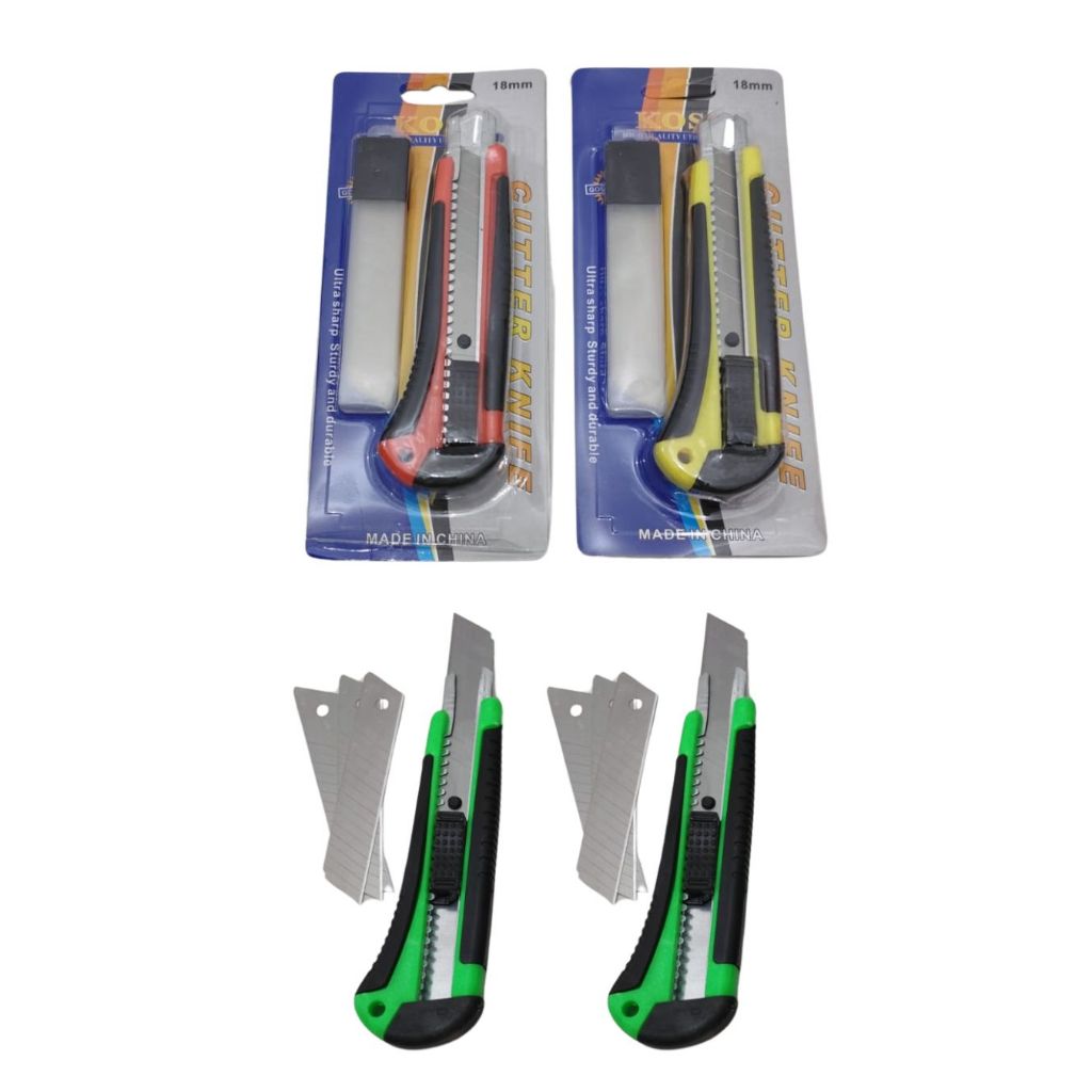 Jual Pisau Cutter / Cutter / Cutter Serbaguna 18mm + Bonus isi Cutter | Shopee Indonesia