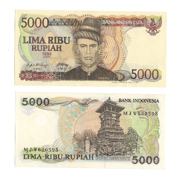 Jual Uang kuno Indonesia 5000 Rupiah 1986 Seri Teuku Umar | Shopee ...