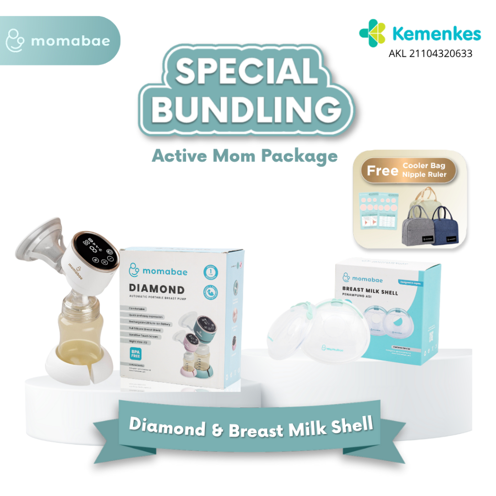 Jual MOMABAE Bundling DIAMOND WHITE + PENAMPUNG ASI | Shopee Indonesia