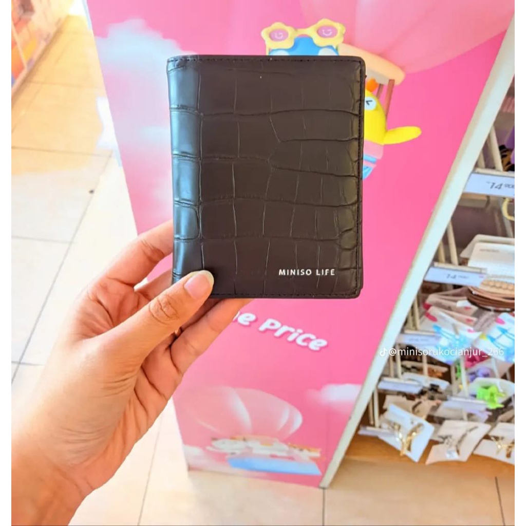 Jual [MINISO ORIGINAL DOMPET PRIA NEW] MINISO DOMPET LIPAT COKLAT TUA ...