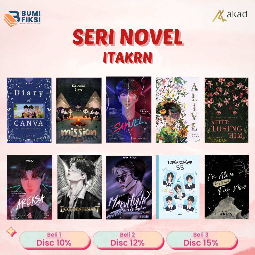 Jual [Promo] Seri Buku Novel Karya Itakrn : Samuel, Areksa, Marveluna ...