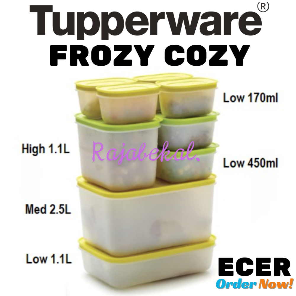 Jual PROMO Tupperware Frozy Cozy Colorful Freezermate ECER wadah ...