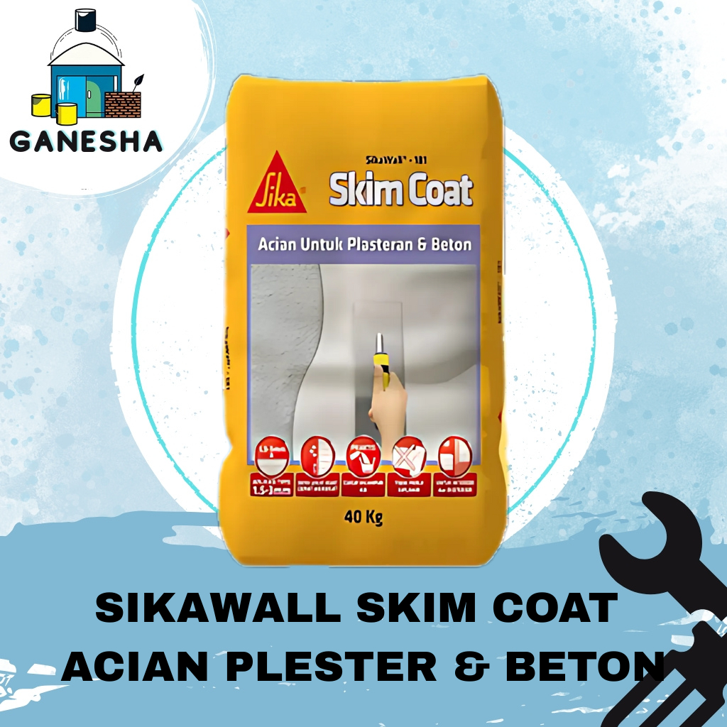 Jual Sika Skim Coat Acian Untuk Plasteran & Beton 40 Kg | Shopee Indonesia