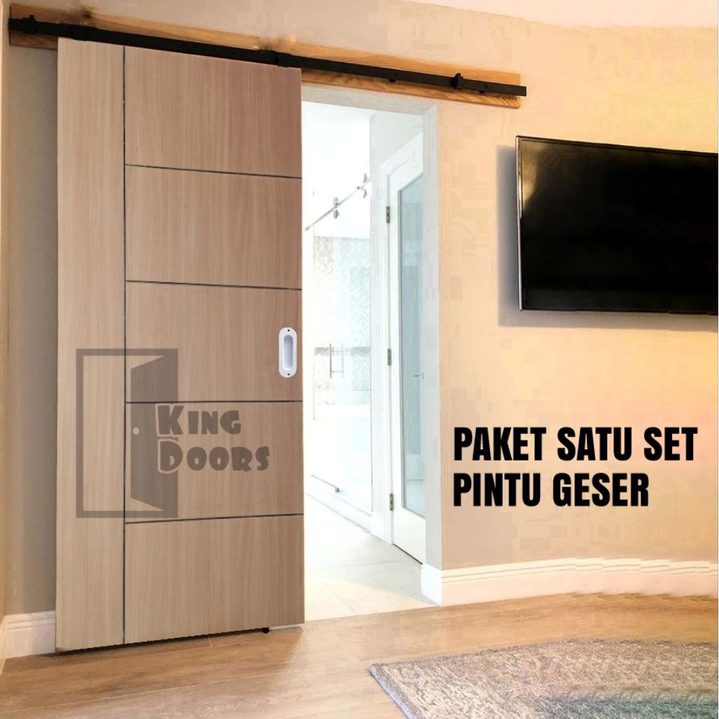 Jual pintu kamar geser minimalis | satu set pintu sliding tinggal ...