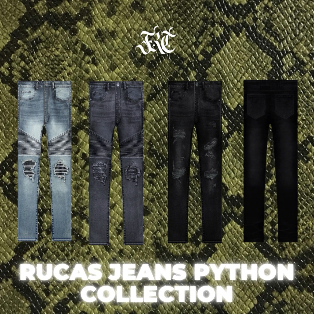 Jual RUCAS Year of Snake Classic Biker & Season 8 Python Jeans Original ...