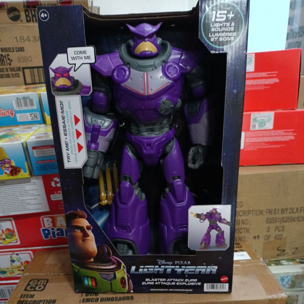 Jual SALE NEW Disney Lightyear Blaster attack Zurg ada suara (15 Light ...