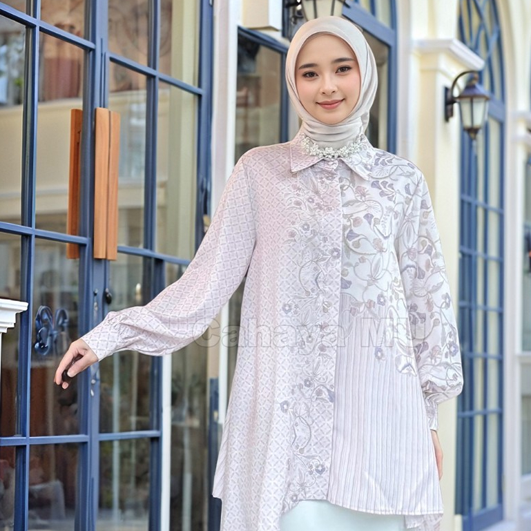 Jual TuniK Mewah Elegan Motif Terbaru/TuniK Soft crinkle kekinian ...