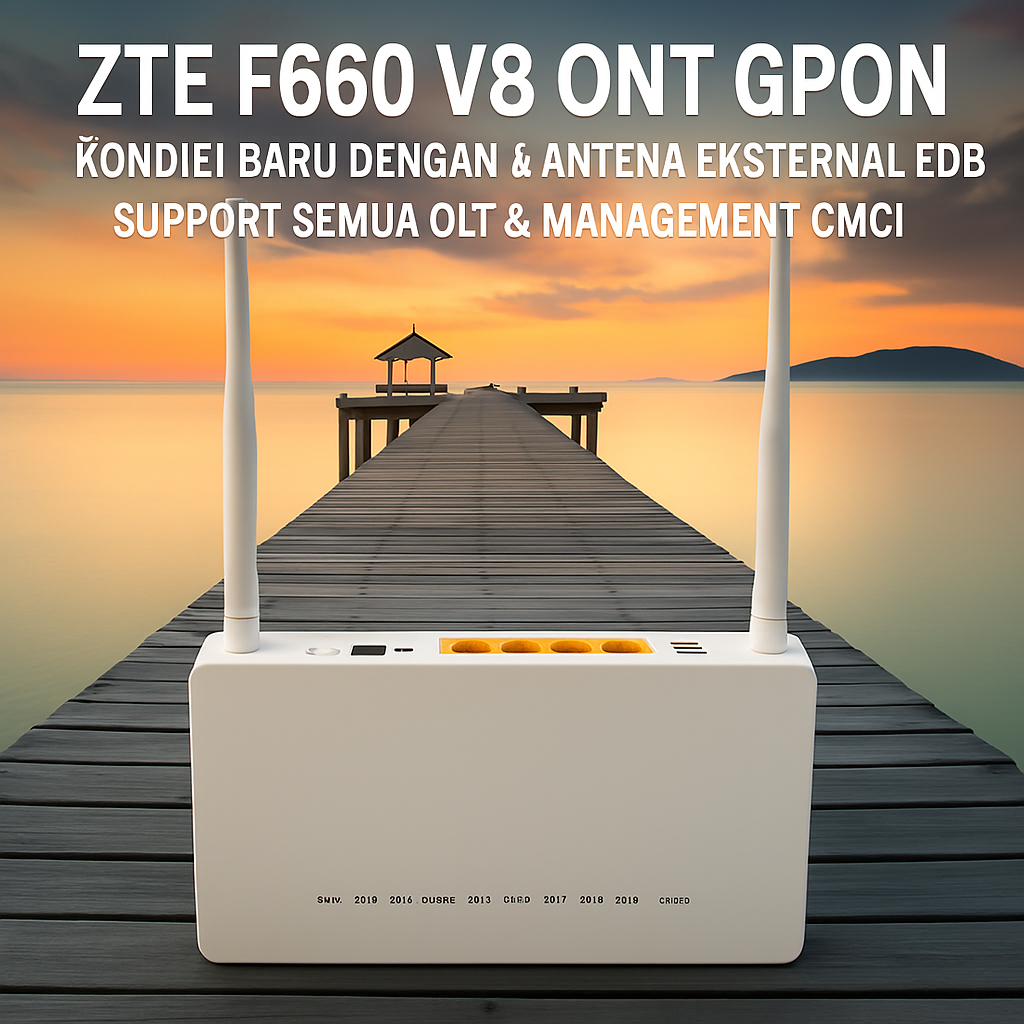 Jual NEW ZTE F660 V8 ONT GPON SUPPORT OMCI | Shopee Indonesia