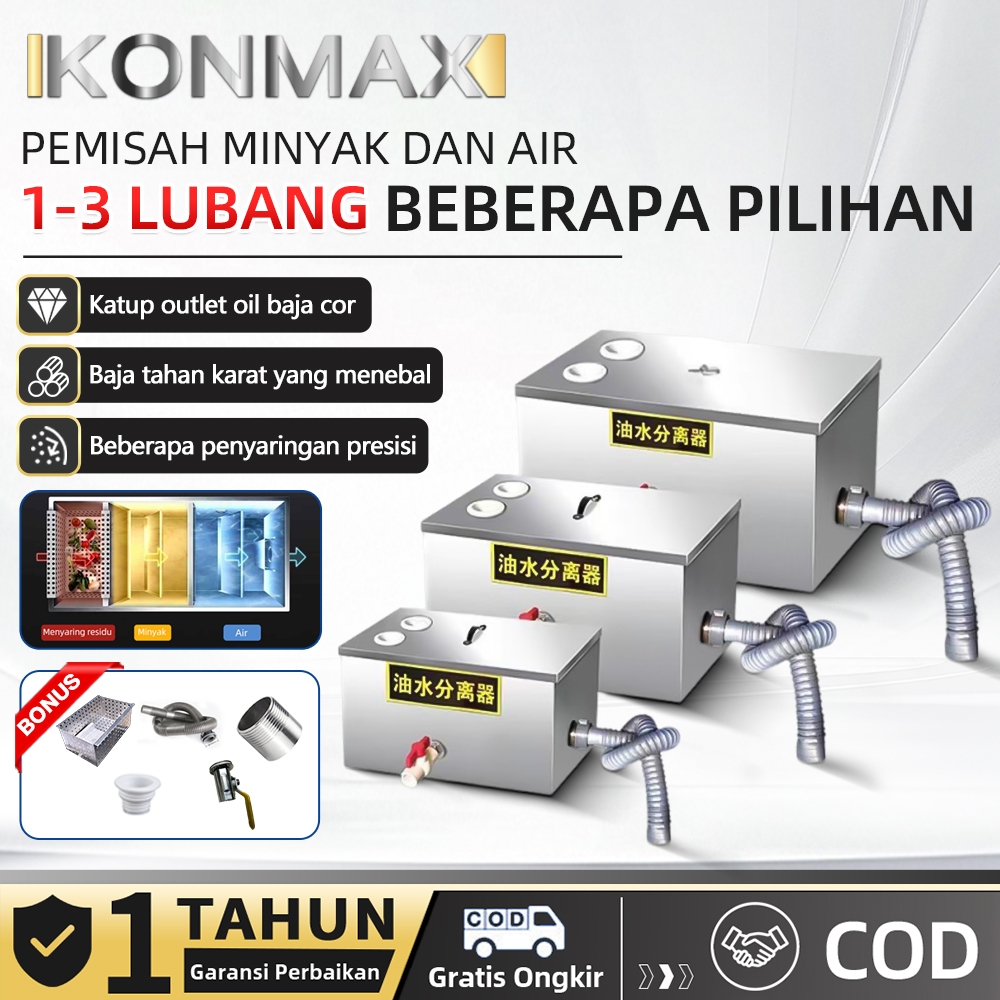 Jual KONMAX Grease Trap Penyaring Lemak Dapur (penyaring minyak dari ...