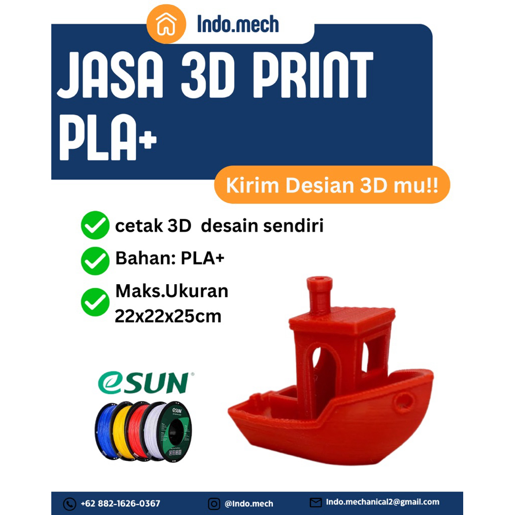 Jual Jasa 3d Print berkualitas/3 dimensi/cetak 3d/PLA+0.2mm | Shopee Indonesia