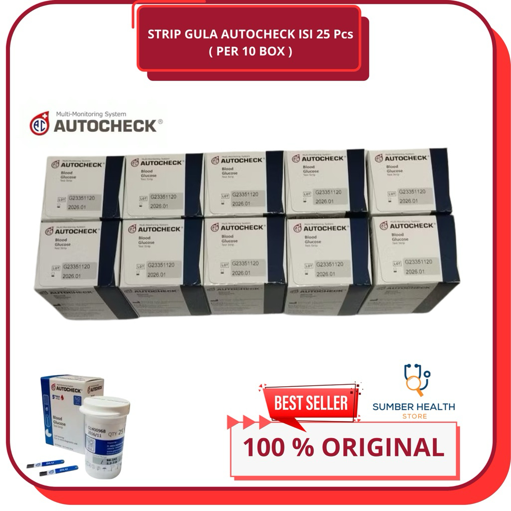 Jual STRIP AUTOCHECK ISI 25 PCS (10 BOX) | Shopee Indonesia