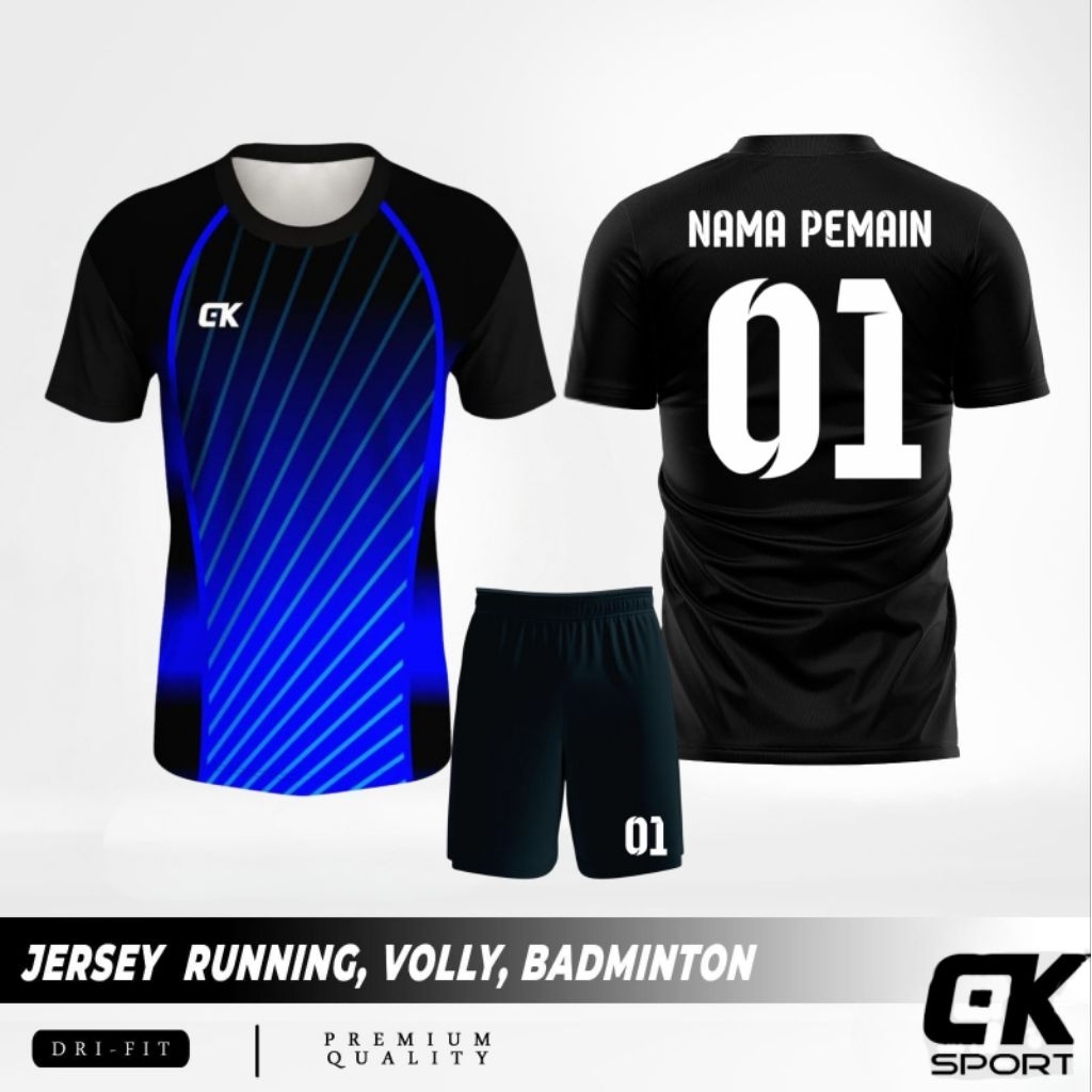 Jual sportone KAOS OLAHRAGA FUTSAL PAKE SABLON NAMA DAN NOMOR,BAJU ...