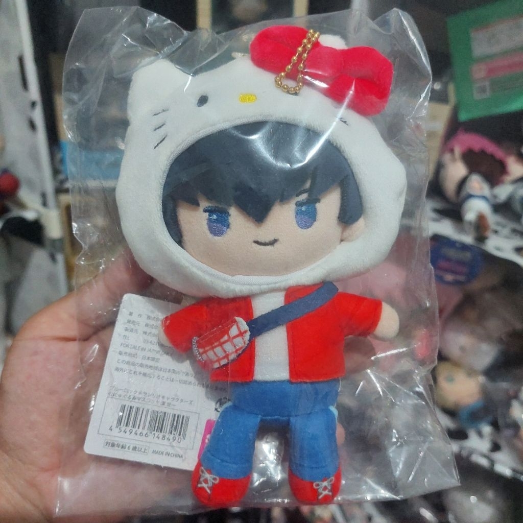Jual Isagi Yoichi Sanrio Hello Kitty Blue Lock Plush | Shopee Indonesia