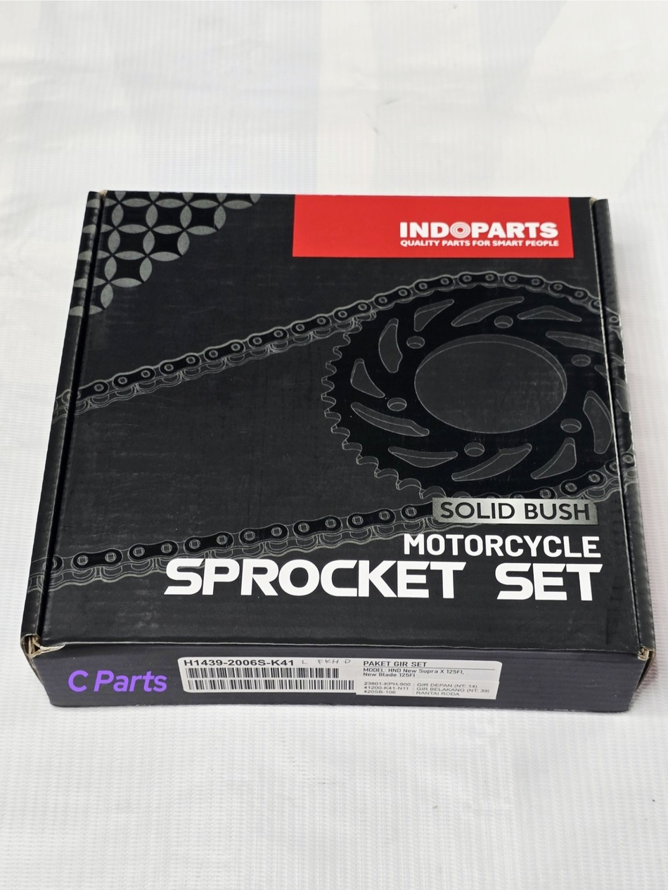 Jual Gearset/Gear Paket/Girset Supra X 125 FI, Blade 125 FI INDOPARTS ...