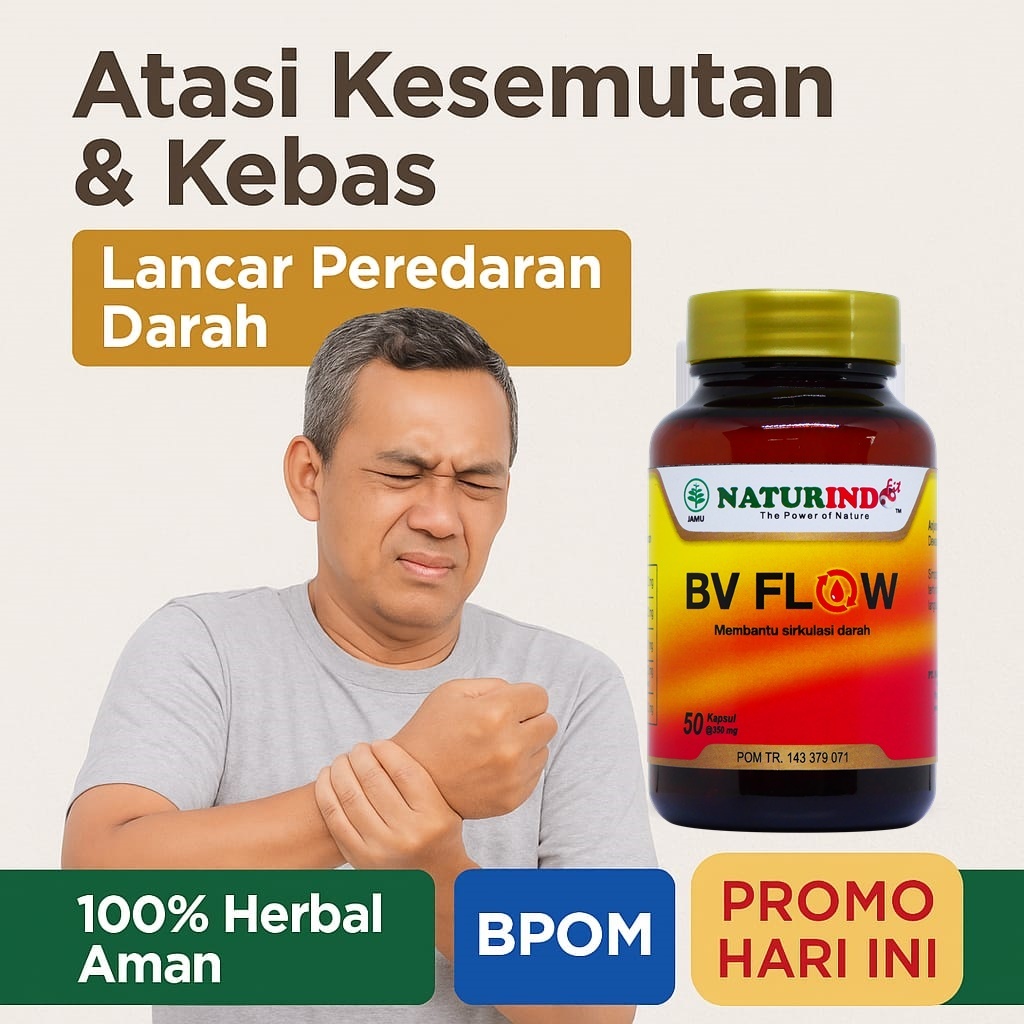 Jual Obat Kesemutan Tangan Dan Kaki Kebas Mati Rasa Kram Herbal Bv Flow ...