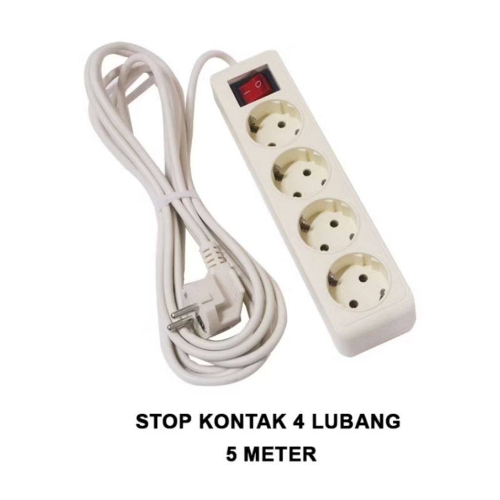 Jual Stop kontak colokan kabel listrik 4 lubang daya max 16a 250v ...