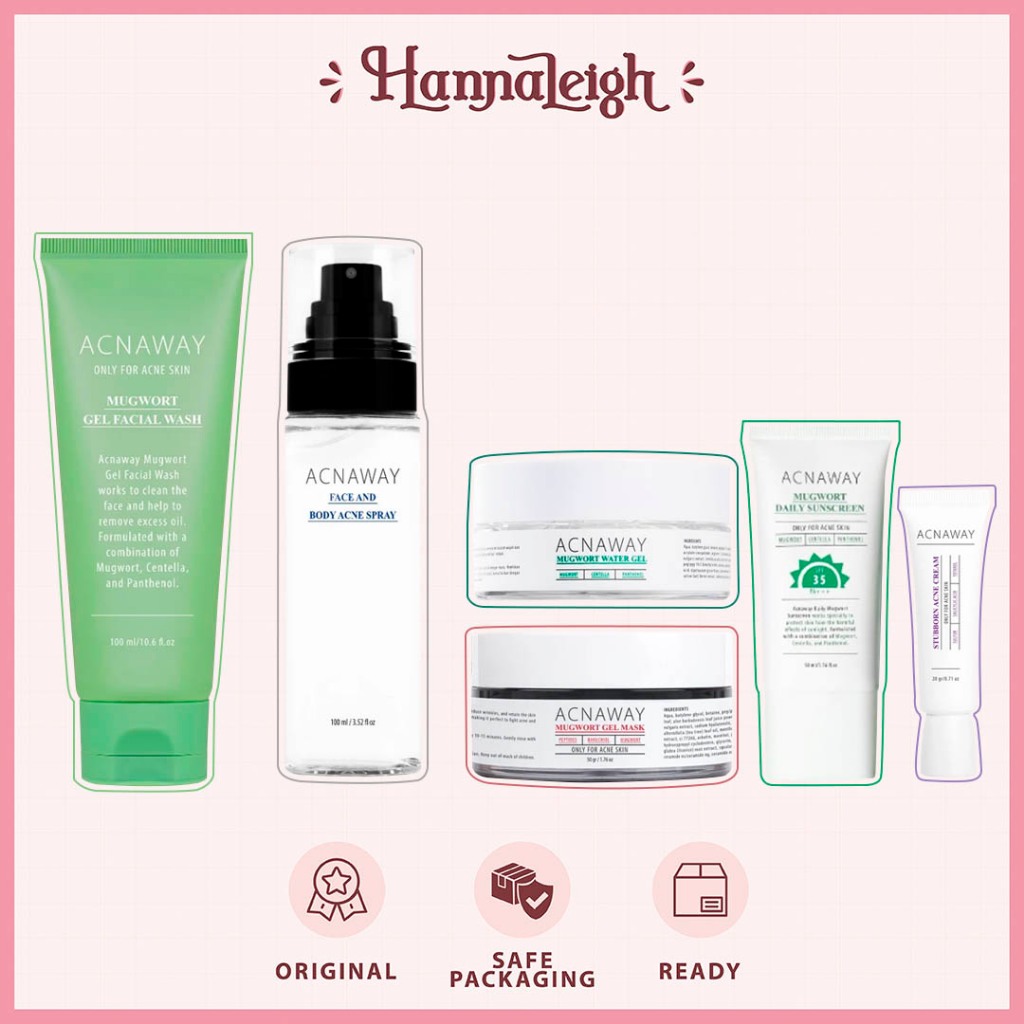 Jual ACNAWAY - Stubborn Acne Cream | Face & Body Spray | facial Wash ...