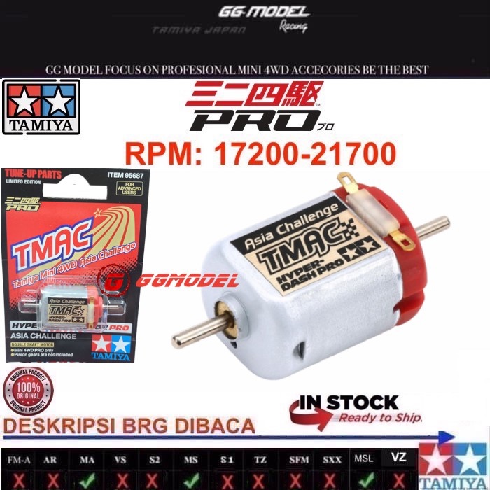 Jual TAMIYA 95687 HYPER DASH MOTOR PRO ASIA CHALLENGE | Shopee Indonesia