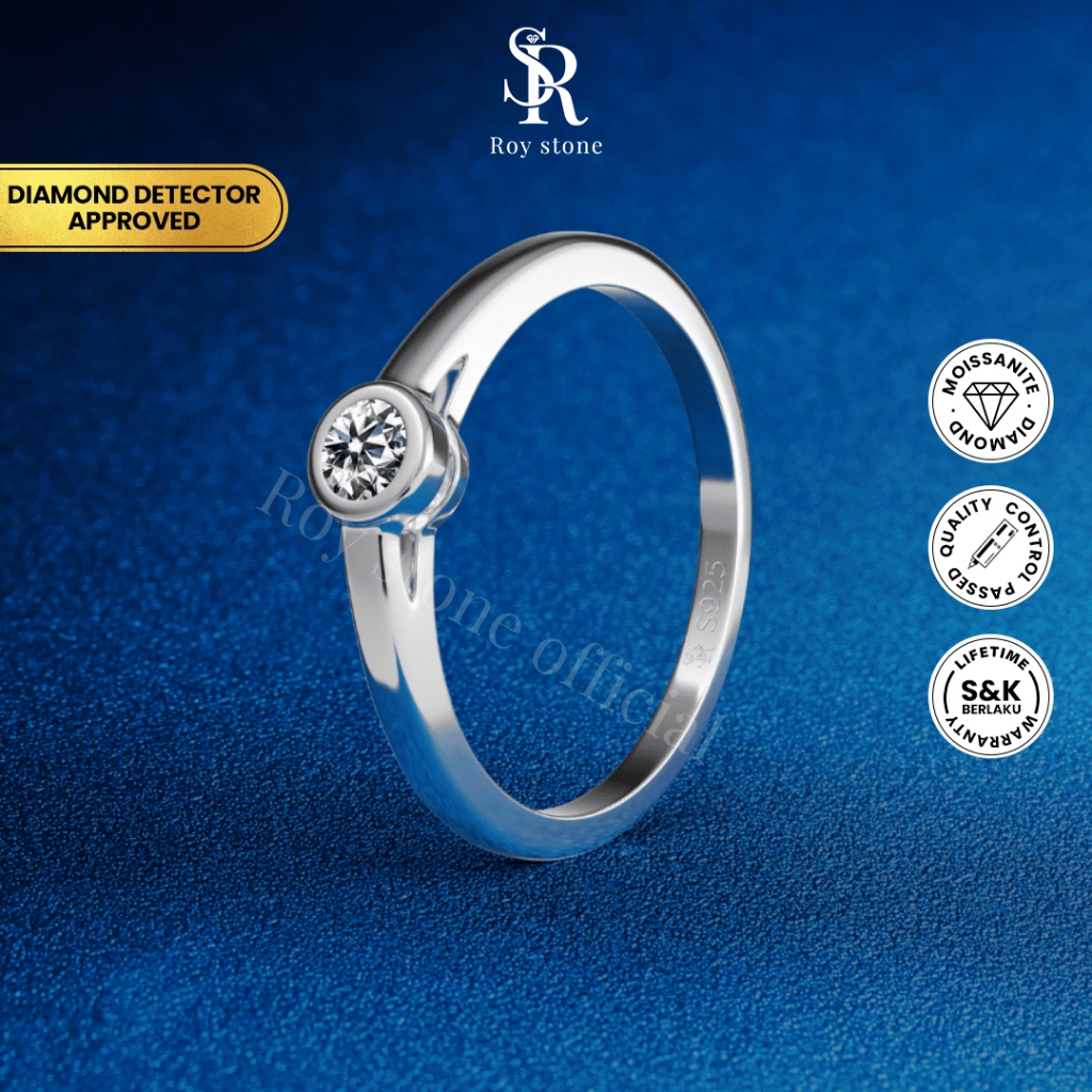Jual RoyStone - CincinMoissanite Original Wanita Sertifikat GRA ...