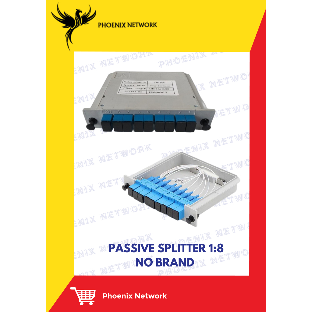 Jual PASSIVE SPLITTER BOX 1:8 SC UPC NO BRAND / SPLITTER PLC BOX FO 1 : ...