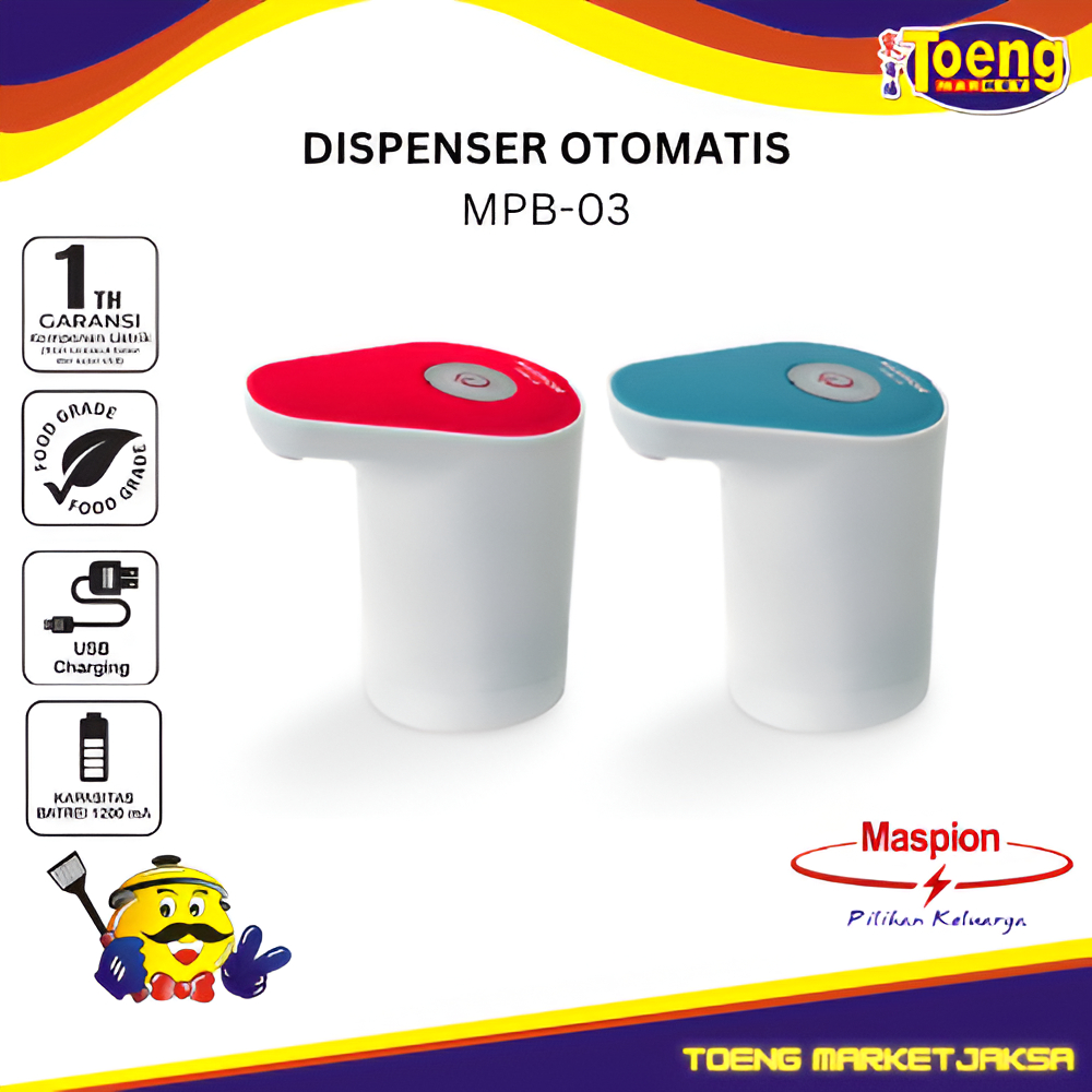 Jual POMPA GALON ELEKTRIK / DISPENSER OTOMATIS MPB-03 MASPION | Shopee ...