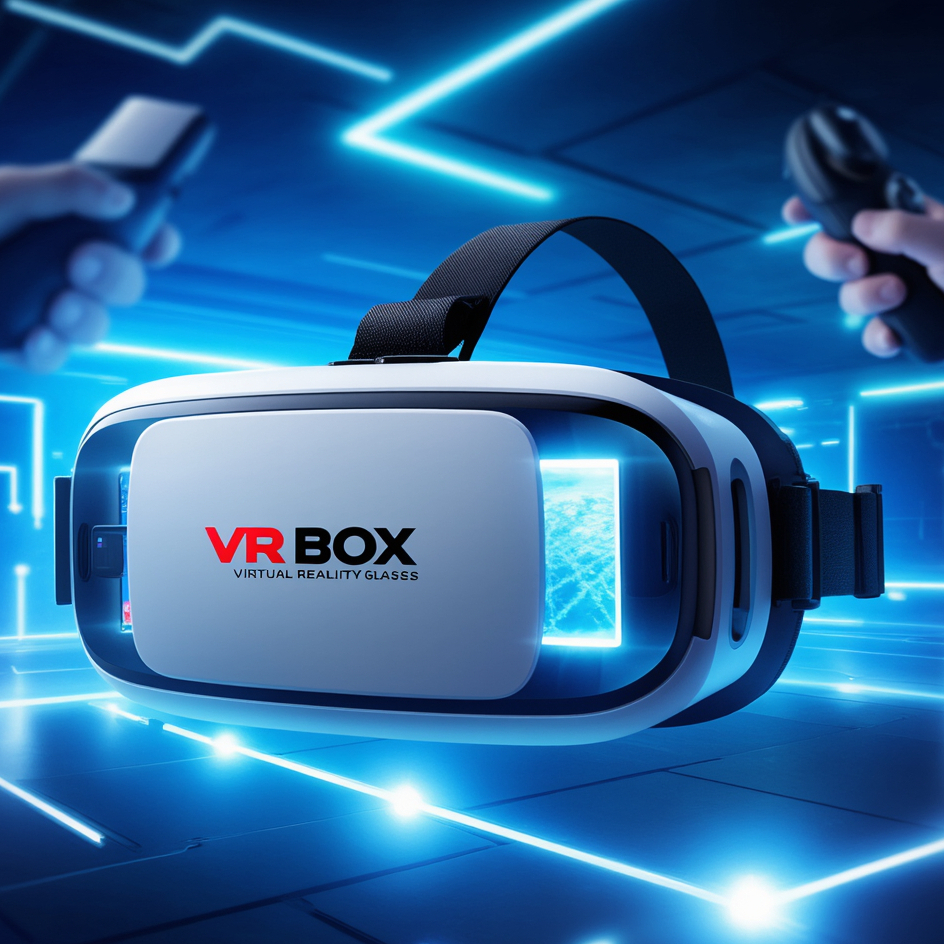 Jual VR Box 3D Glasses with Remote - Smartphone Virtual Reality Headset ...
