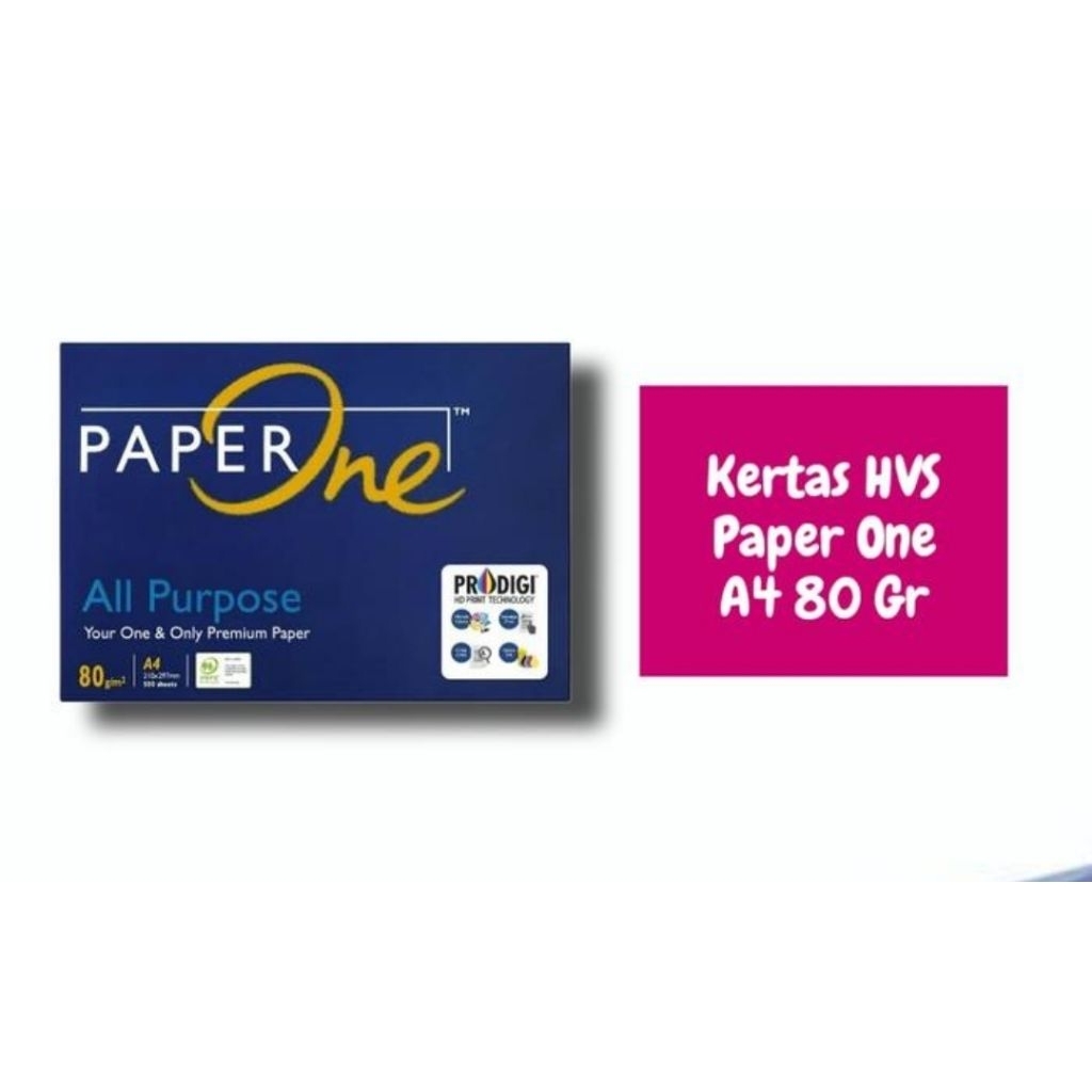 Jual Kertas HVS A4 / F4 PAPERONE 80gr ( 1 rim ) | Shopee Indonesia