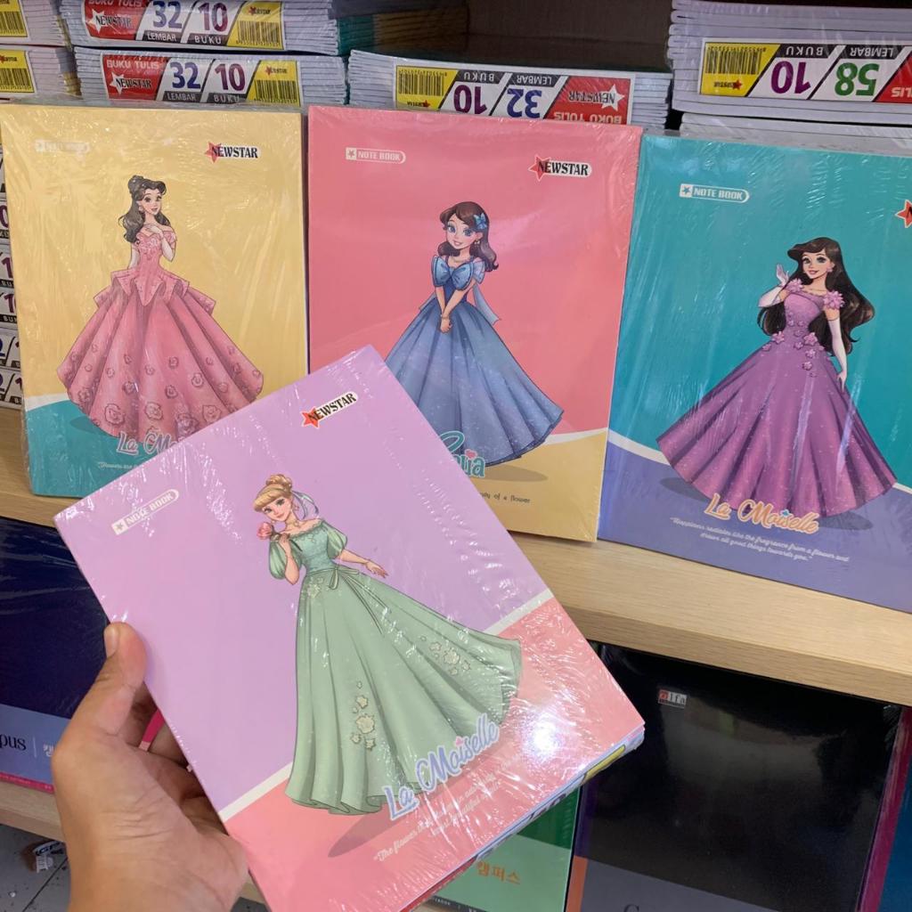 Jual 1 pak isi 10 Buku Tulis 32 Lembar Alfa motif princess disney/ buku tulis murah | Shopee ...