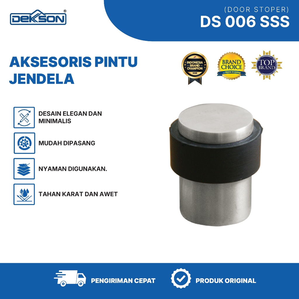 Jual Dekkson Penahan Pintu Door Stoper DS 006 SIlver | Shopee Indonesia