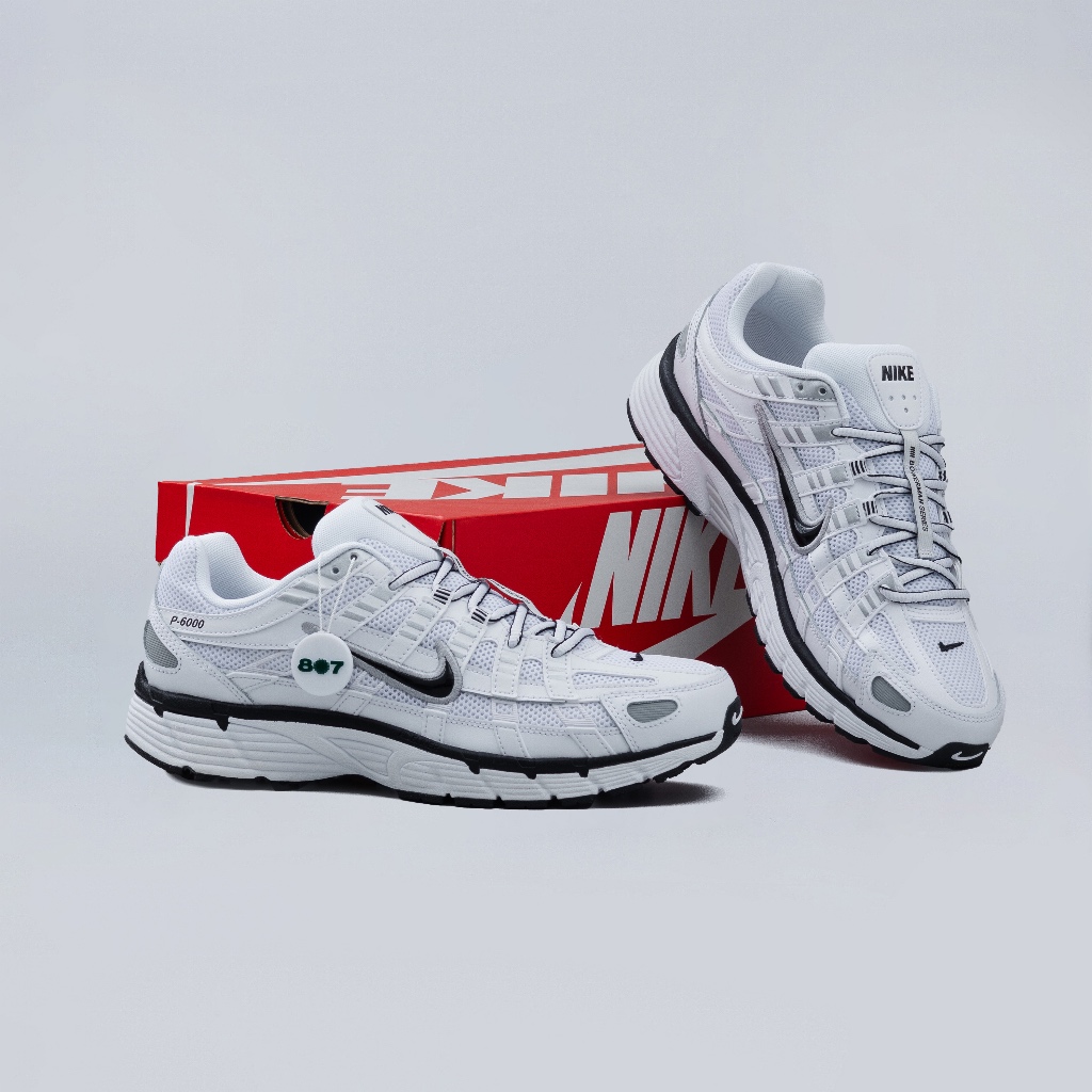 Jual Nike P6000 White Metallic Silver Black | Shopee Indonesia