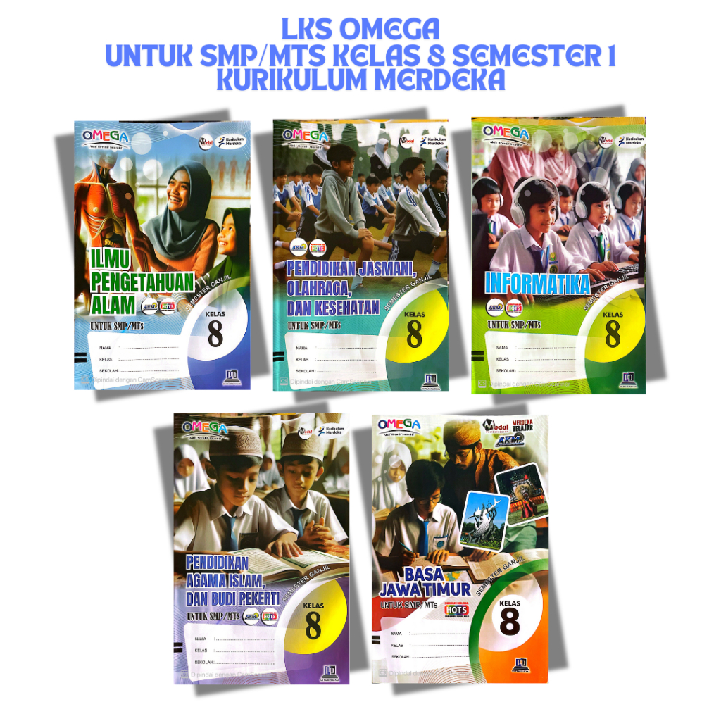 Jual LKS Omega untuk SMP/MTs Kelas 8 Semester 1 Kurikulum Merdeka Tahun Ajaran 2025/2026 ...