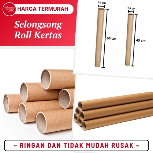 Jual Paper Core Selongsong Roll Kertas Corong Kardus Karton Pipa Kertas ...